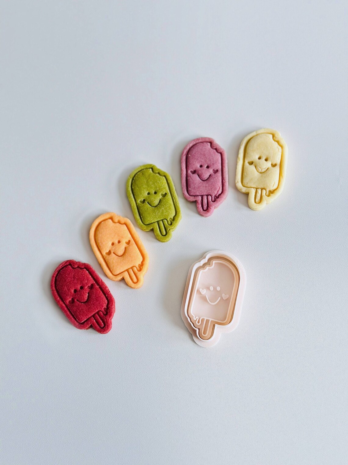 Popsicle Cookie Cutter | Love Heart Cheek Ice Cream Cookie Cutter Stamp ...