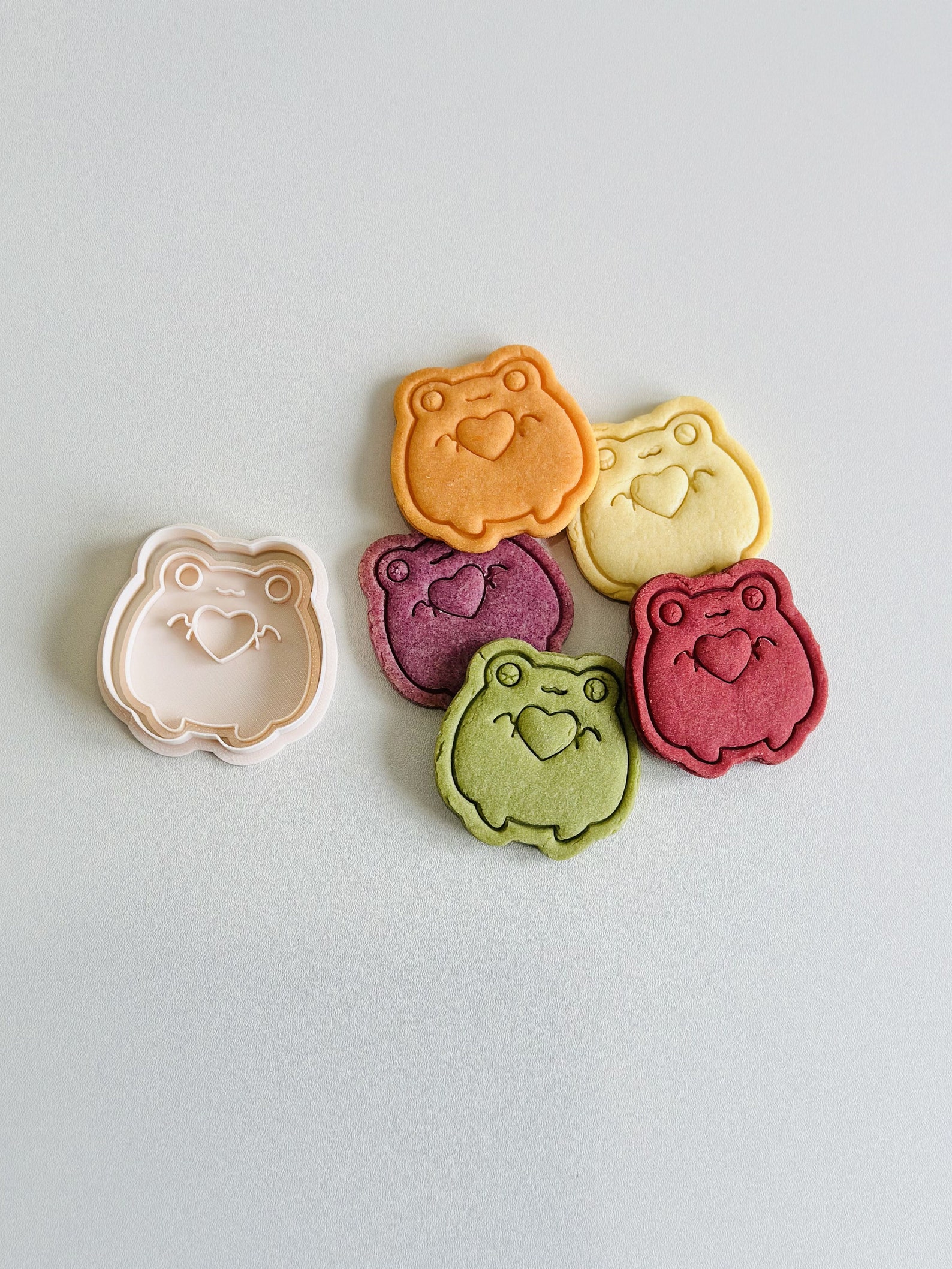 Frog Cookie Cutter Animal Cookie Cutter Stamp Set Love Heart Frog ...