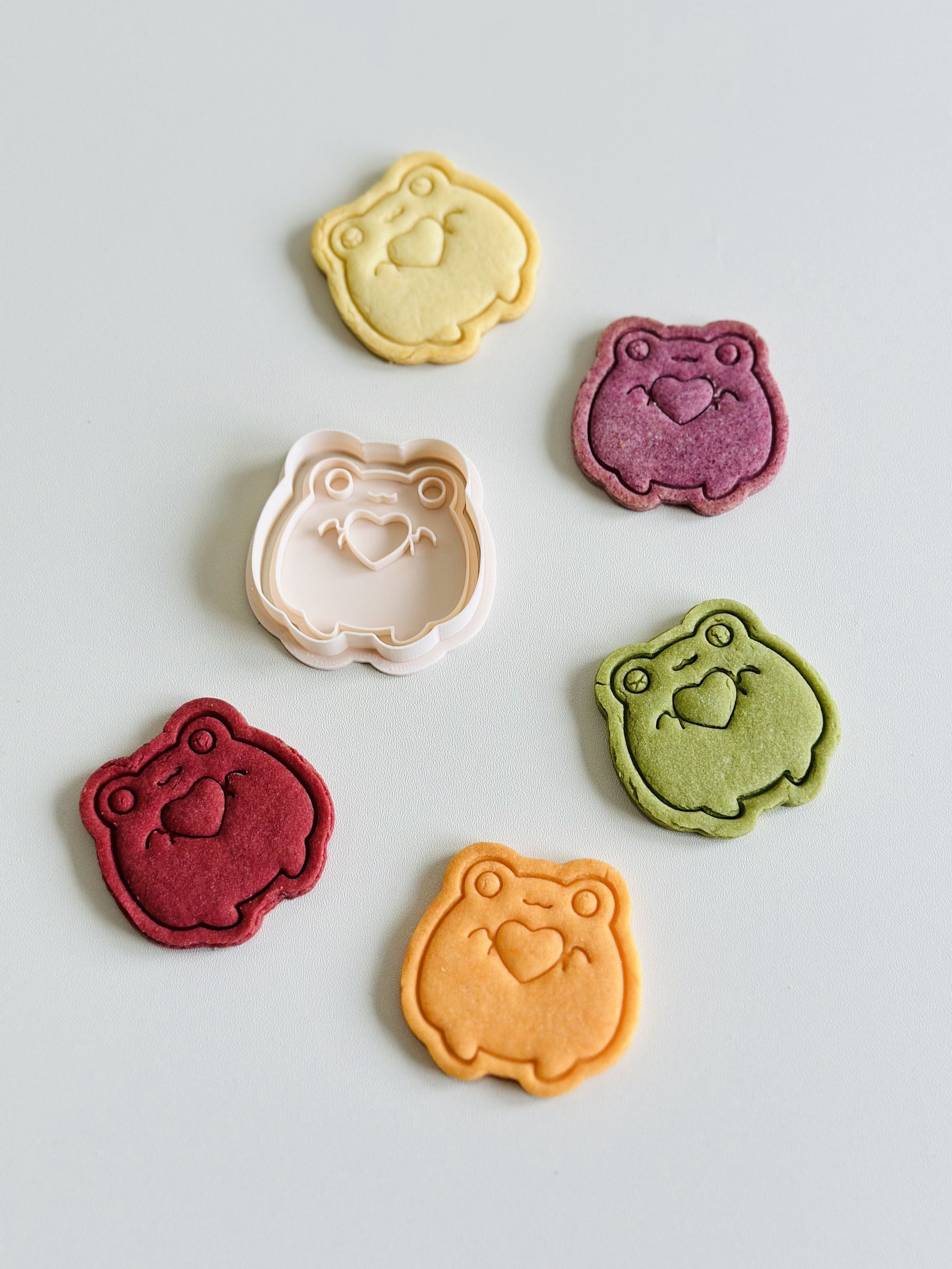 Frog Cookie Cutter Animal Cookie Cutter Stamp Set Love Heart Frog ...
