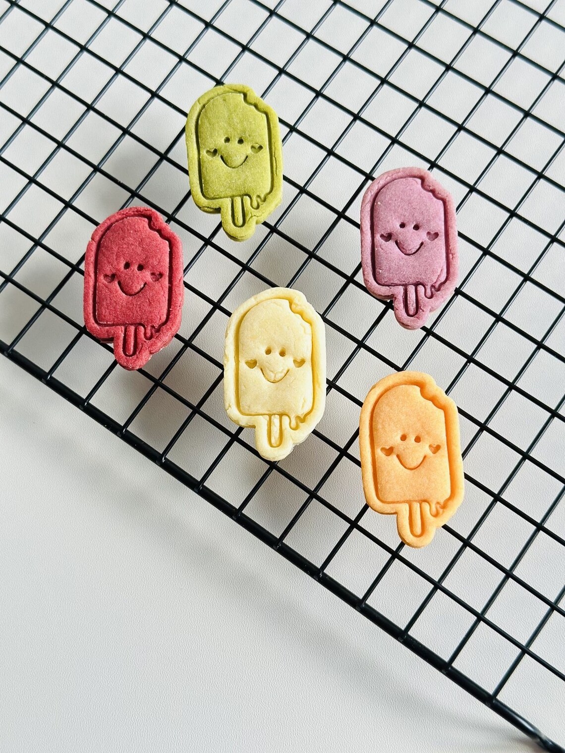 Popsicle Cookie Cutter | Love Heart Cheek Ice Cream Cookie Cutter Stamp ...