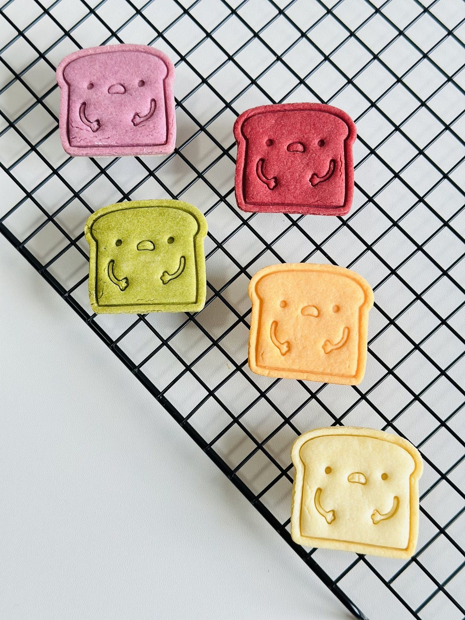 Toast Cookie Cutter | Food Cookie Cutter Stamp Set | Funny Awkward ...