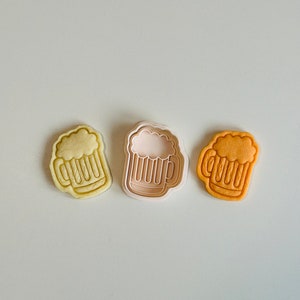 Beer Cookie Cutter | Beer Mug Cookie Cutter Stamp Set | Creative Shapes ...