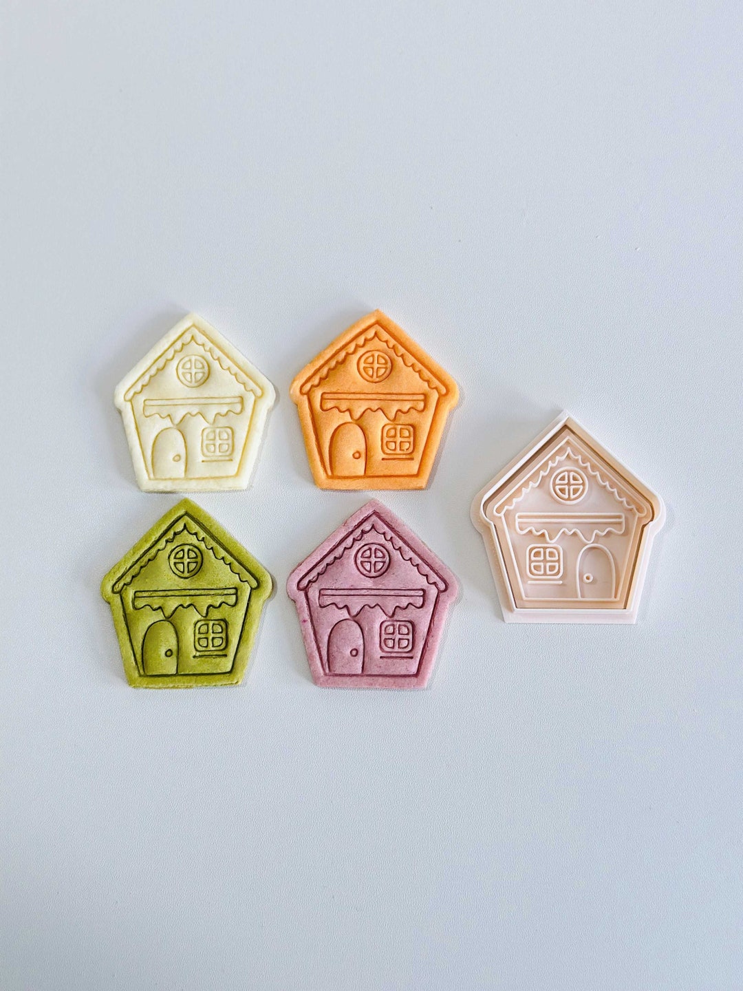 Gingerbread House Cookie Cutter | Christmas House Cookie Cutter Stamp ...