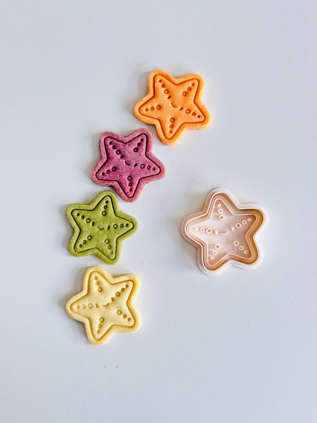 Starfish Cookie Cutter | Summer Animal Cookie Cutter Stamp Set | Ocean ...