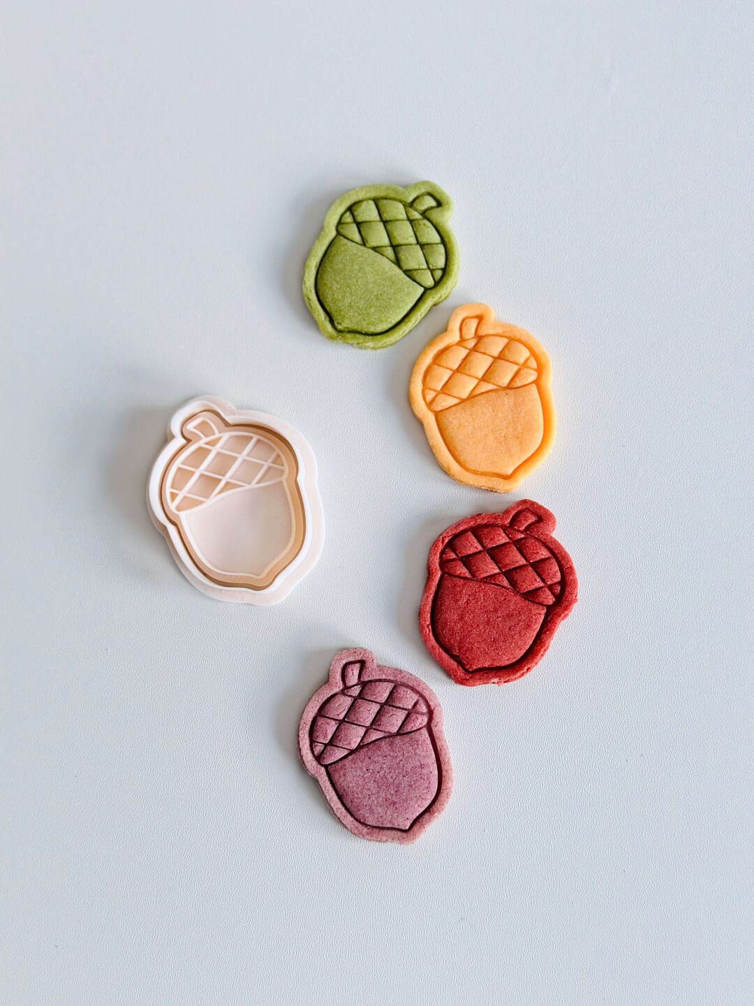 Acorn Cookie Cutter | Fall Acorn Cookie Cutter Stamp Set | Creative ...