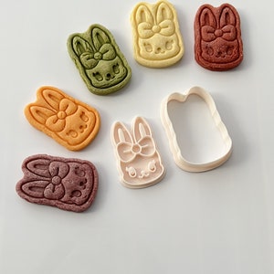 Bunny Cookie Cutter - Rabbit Cookie Cutter Stamp Set | Spring Animal ...