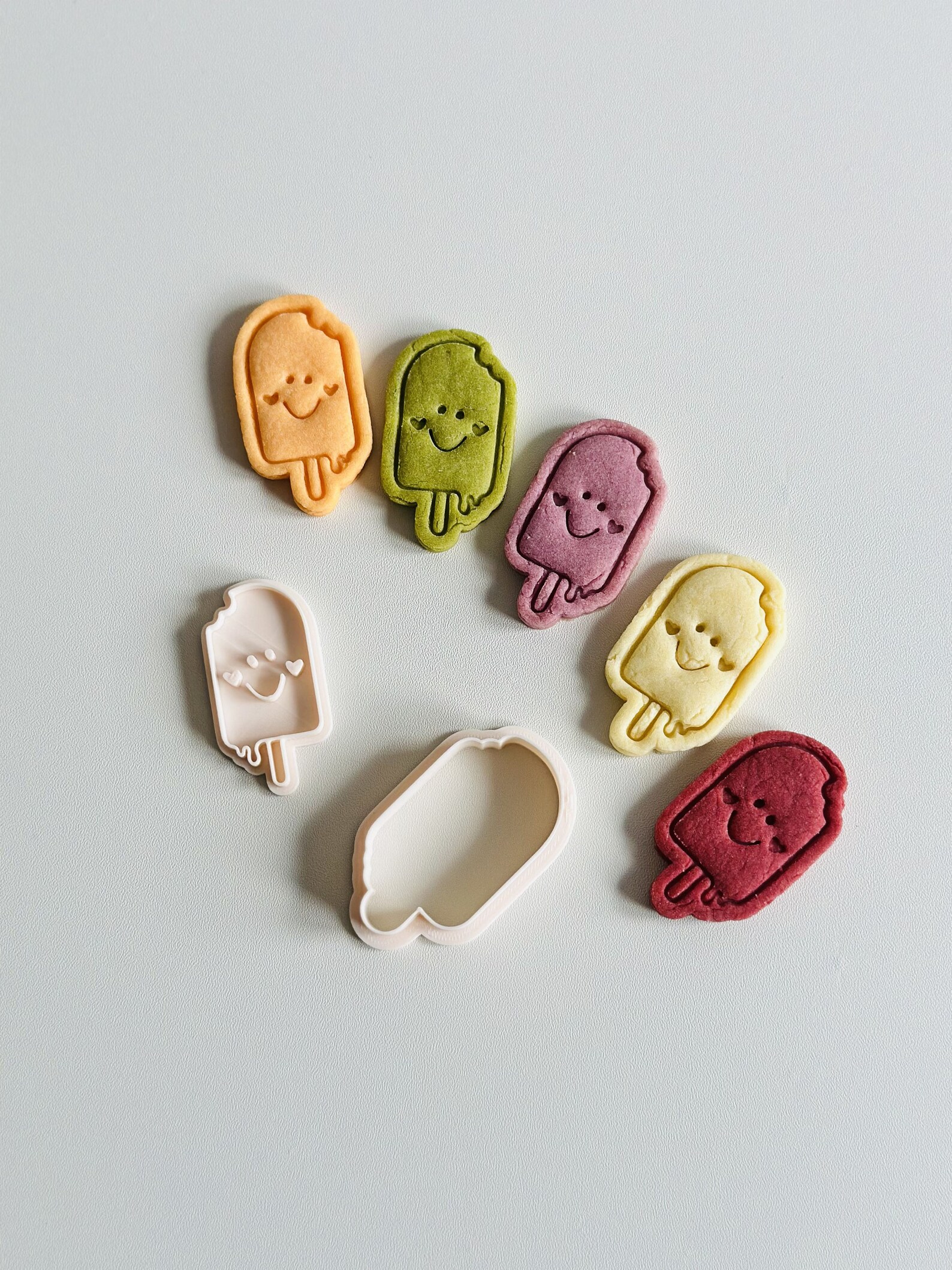 Popsicle Cookie Cutter | Love Heart Cheek Ice Cream Cookie Cutter Stamp ...