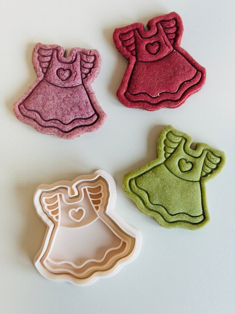 Baby Girl Dress Cookie Cutter | Baby Romper Cookie Cutter Stamp Set ...