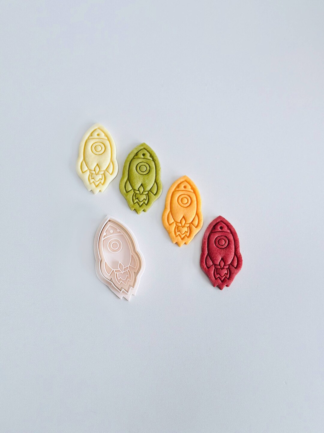 Rocket Ship Cookie Cutter | Spaceship Cookie Cutter Stamp Set | Space ...