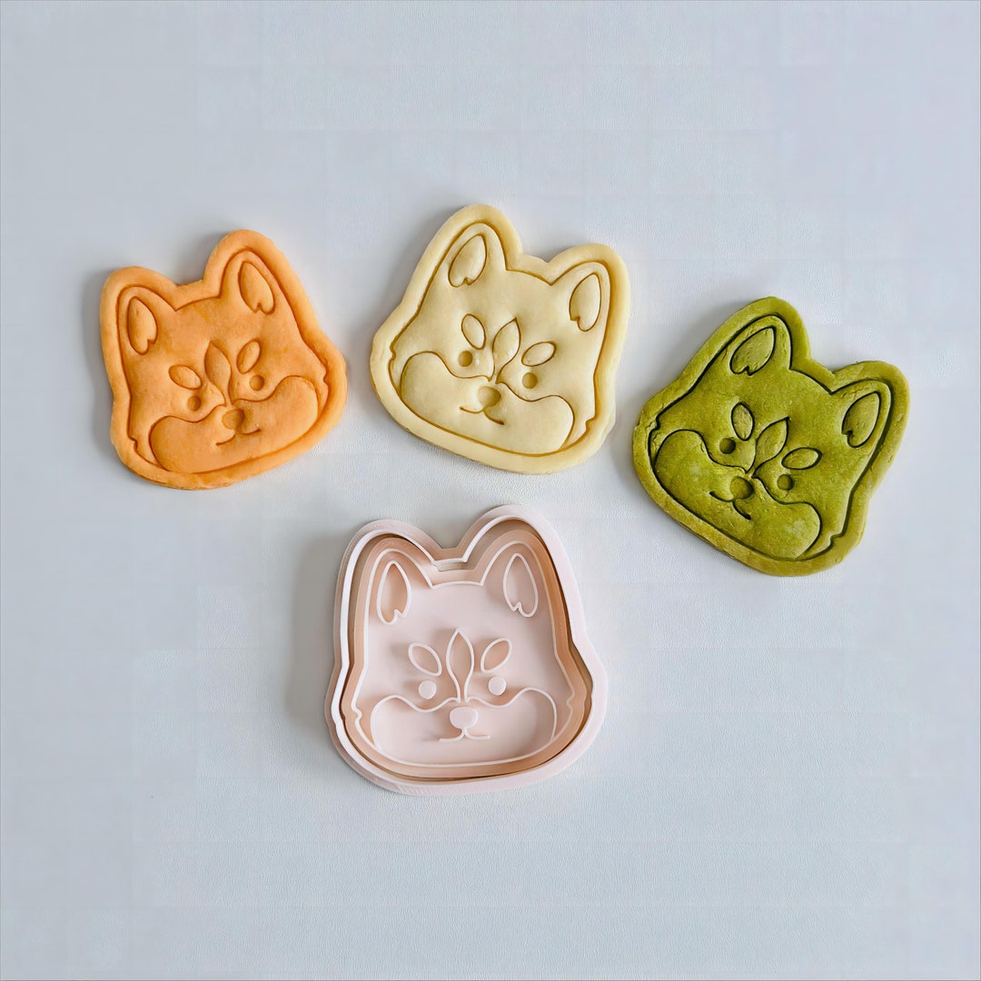 Husky Dog Cookie Cutter | Animal Cookie Cutter Stamp Set | Siberian ...