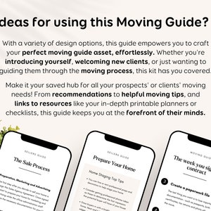 Moving Guide Template Real Estate Relocation Guide Digital, Text ...