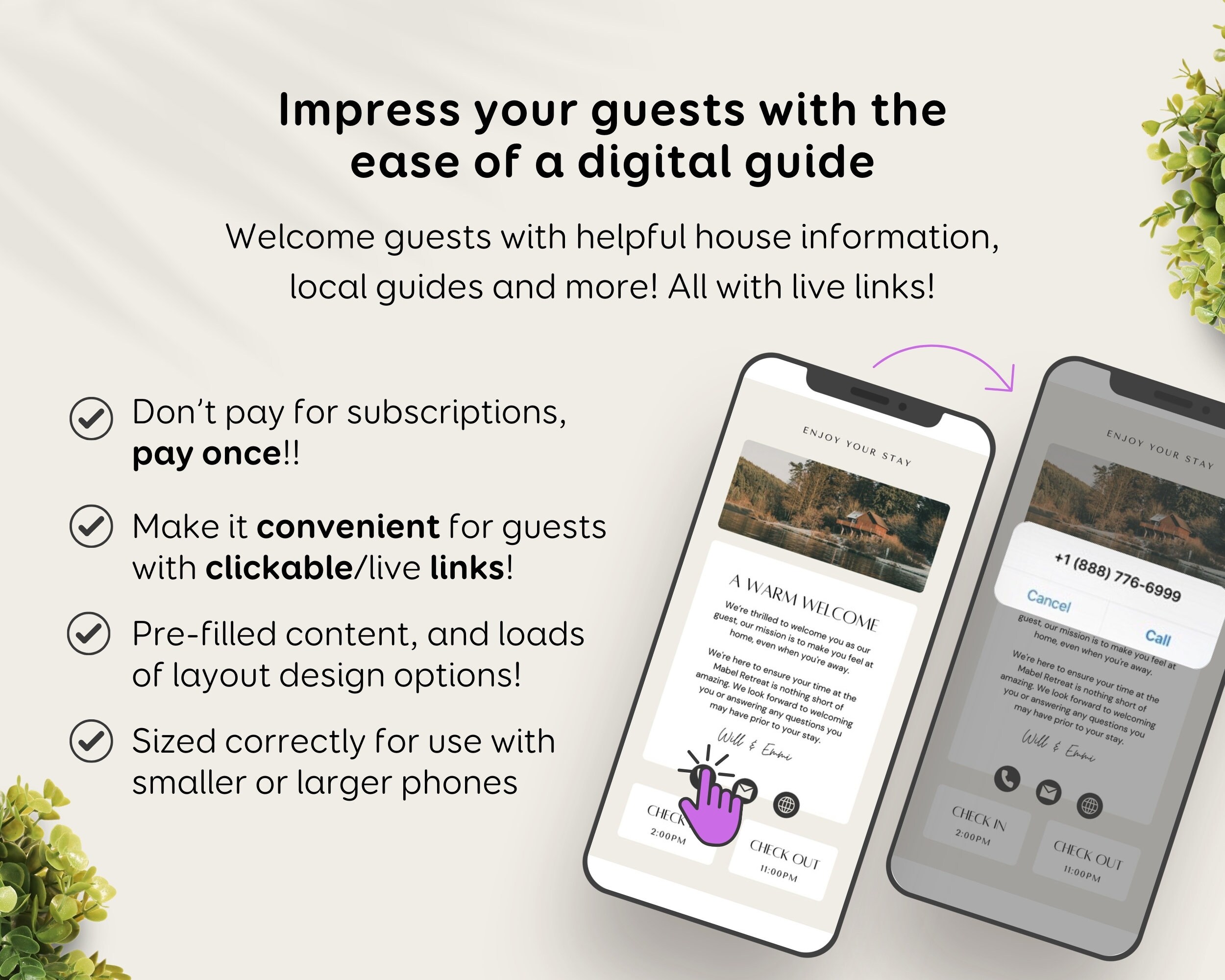 Digital Airbnb Welcome Guide Book Template for Mobile, House Manual ...