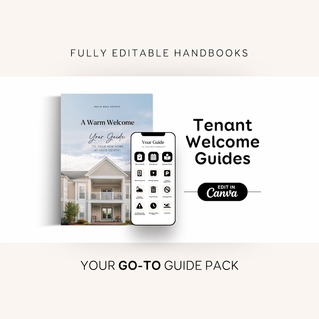 Tenant Welcome Packet - Printable & Digital | Apartment Welcome Guide ...