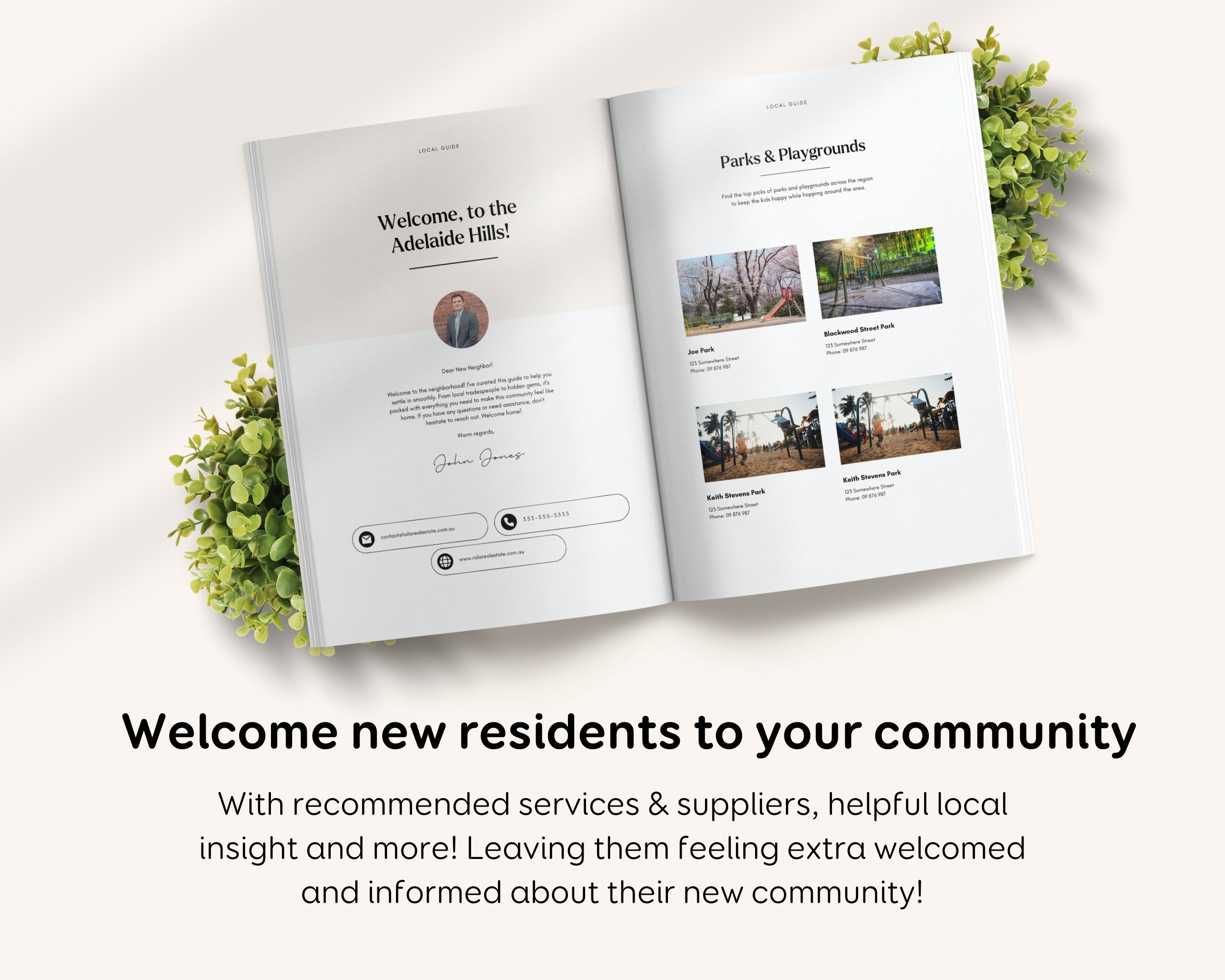 Local Community Guide Template Relocation Guide for Real Estate Realtor ...