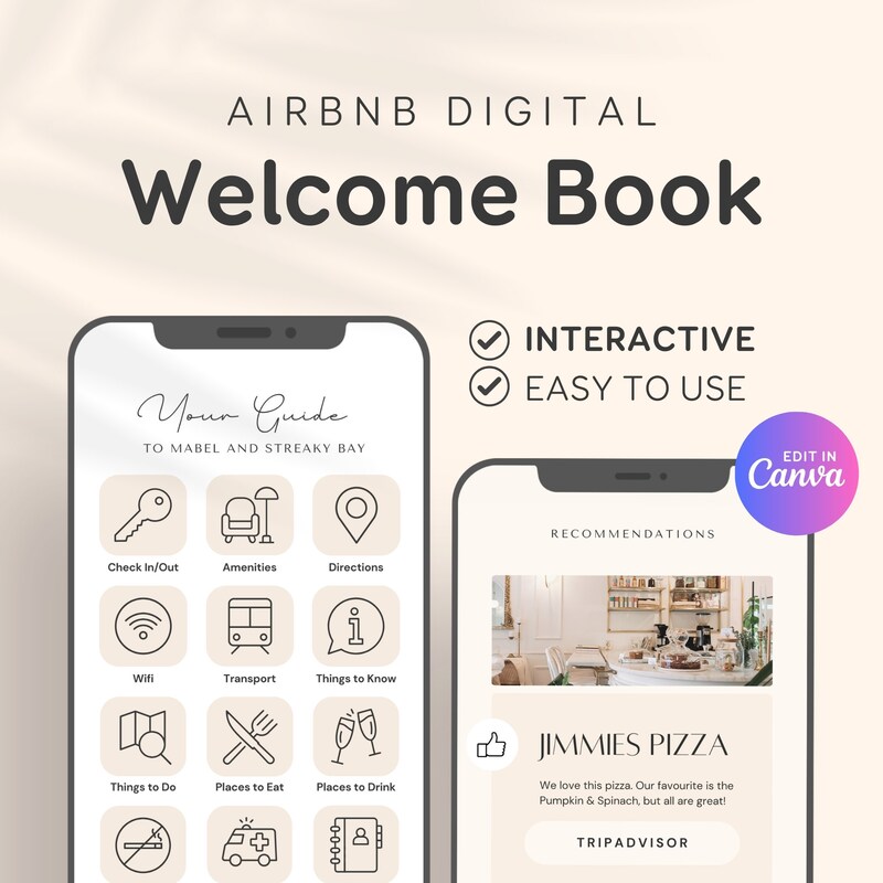 Airbnb Welcome Book - Etsy