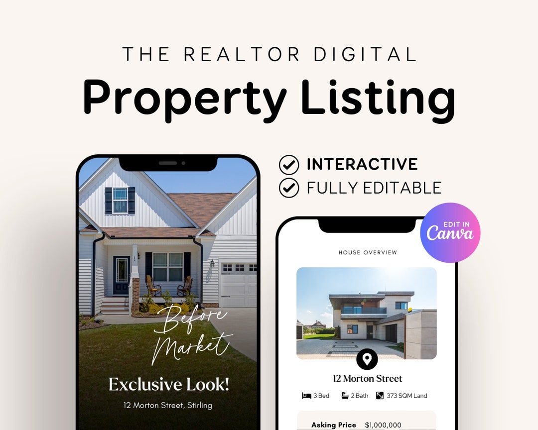 Digital Real Estate New Listing Template Listing Property Presentation ...