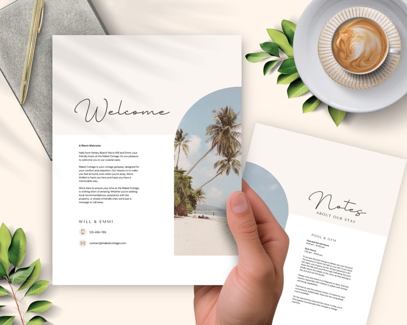 Airbnb Welcome Letter Template Airbnb Canva Short Term Rental Thank You ...