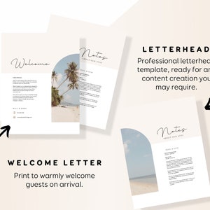 Airbnb Welcome Letter Template Airbnb Canva Short Term Rental Thank You ...