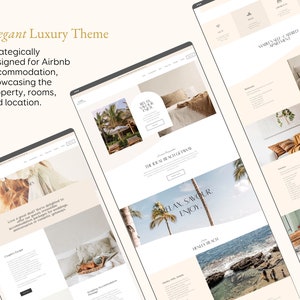 Airbnb Booking Website Template Premium Wix Theme, Vacation Rental ...
