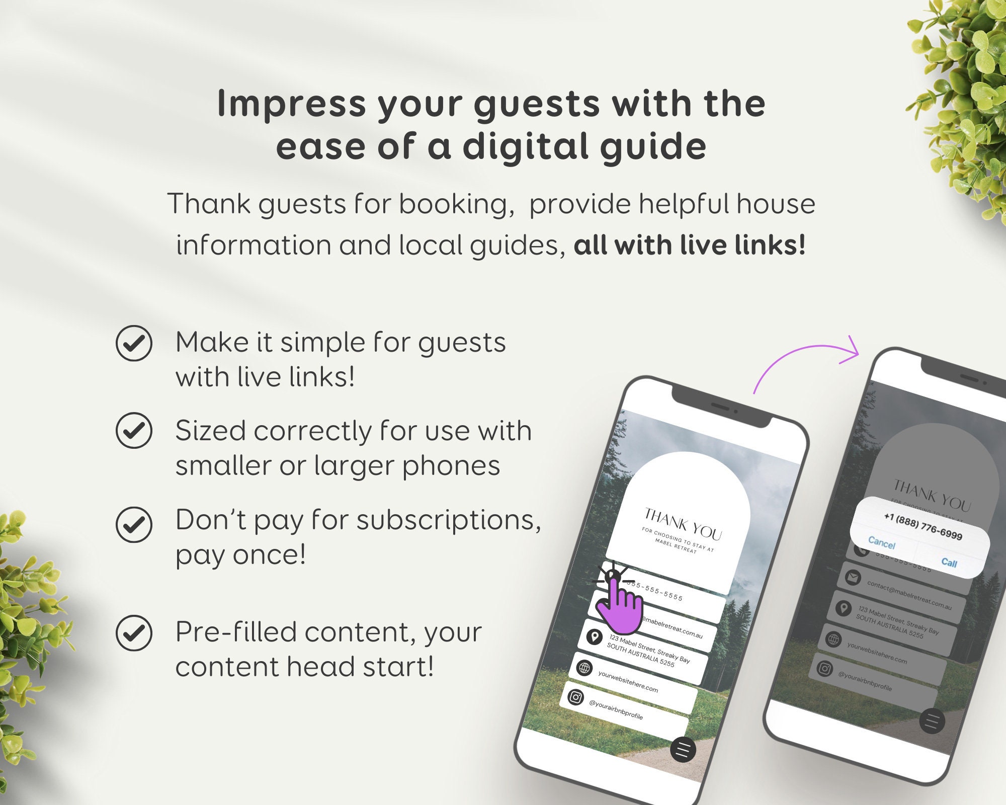 Modern Welcome Guide Book Airbnb Canva, Digital & Printable Guide ...