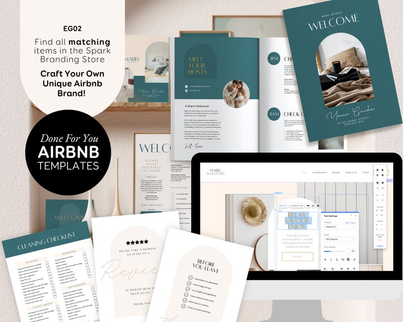 Airbnb Host Welcome Guest Cards Printable | Vacation Rental Thank You ...