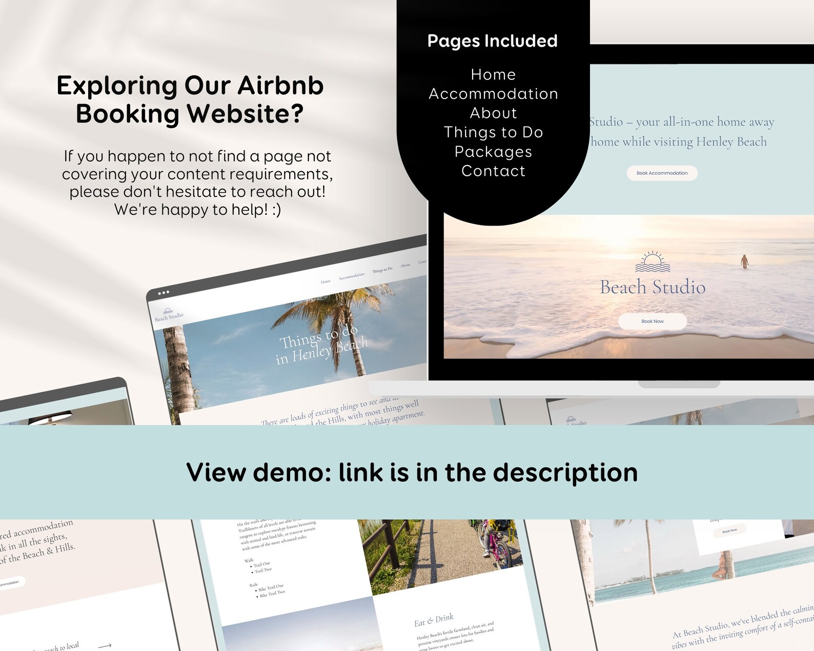 Airbnb Booking Website Template Premium Wix Theme Short Term Vacation ...