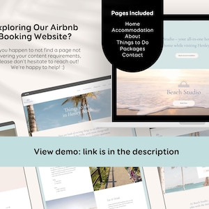 Airbnb Booking Website Template Premium Wix Theme Short Term Vacation ...