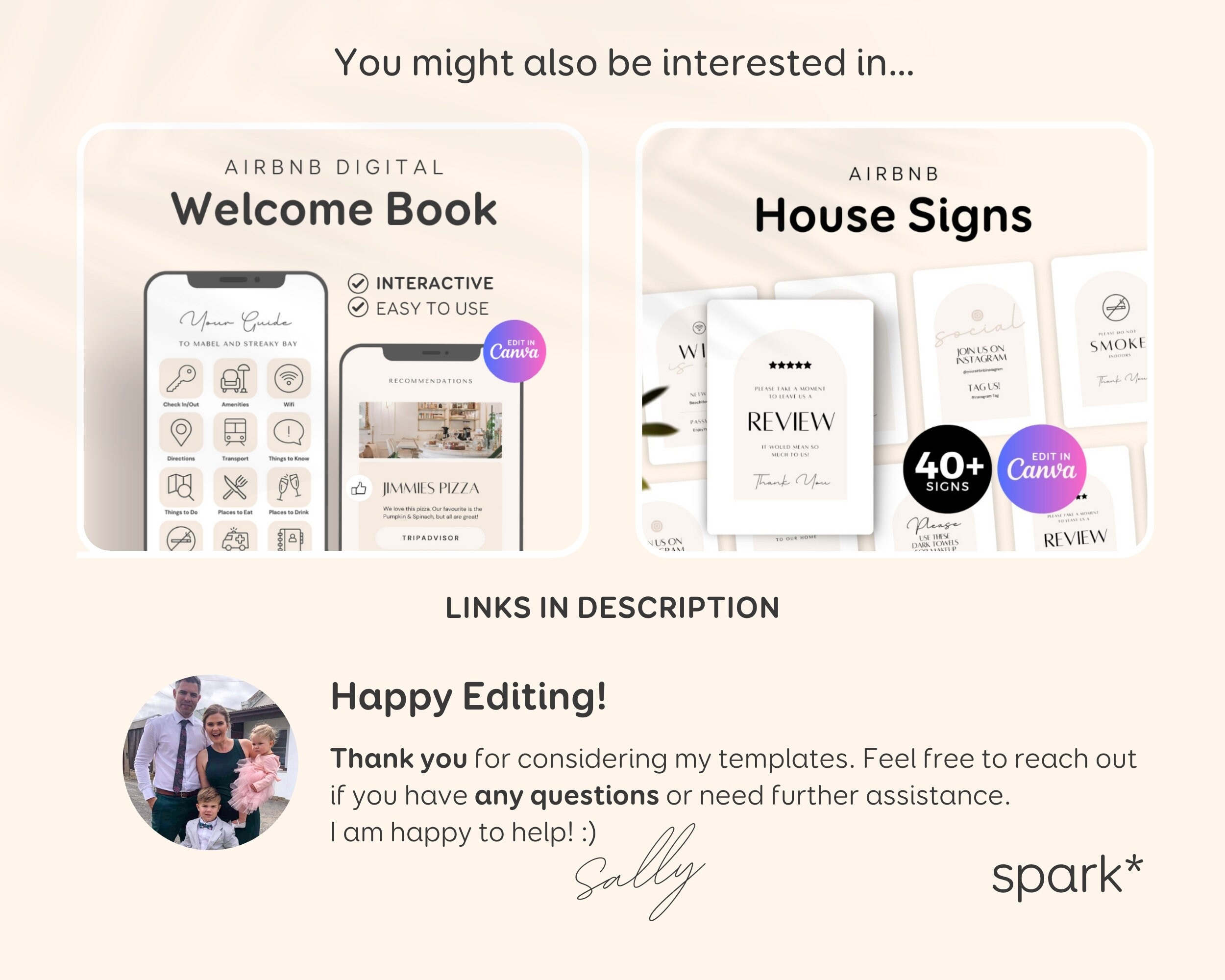 Airbnb Review Sign Canva, Airbnb Signs for Reviews, 5 Stars Rating ...