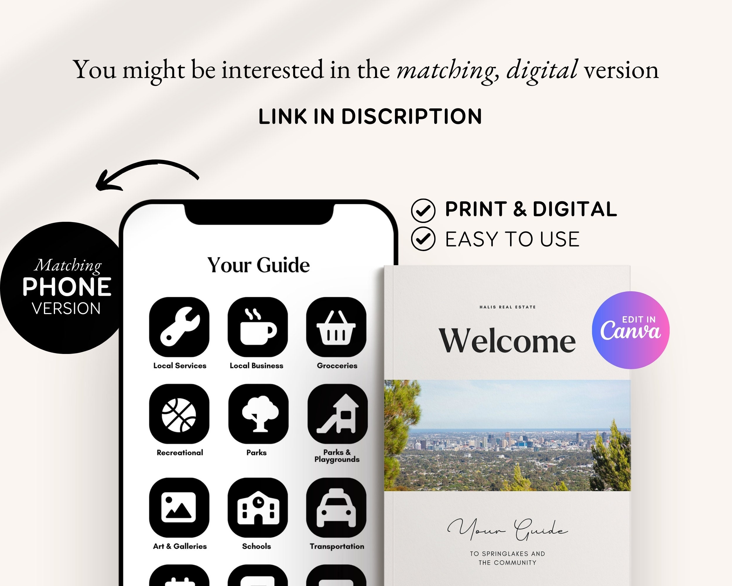 Local Community Guide Template Relocation Guide for Real Estate Realtor ...