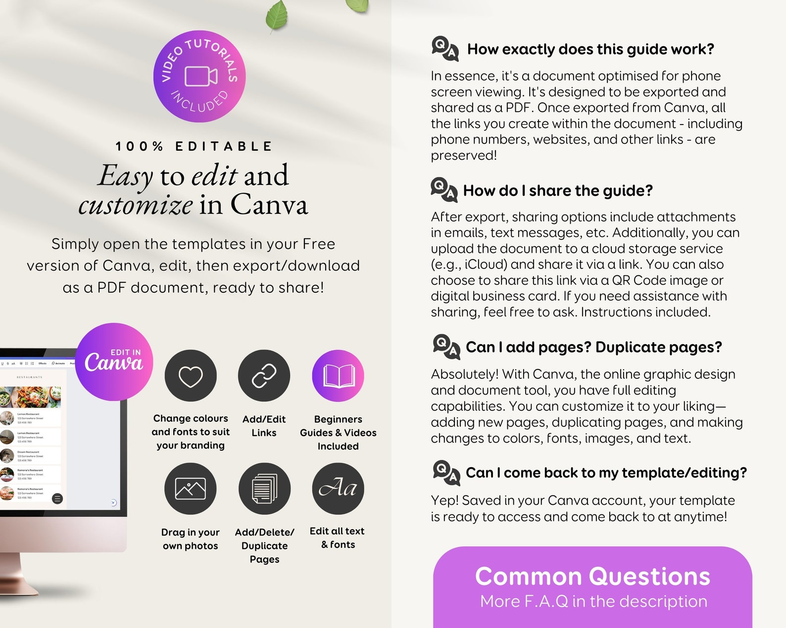 Digital Airbnb Welcome Guide Book Template for Mobile, House Manual ...