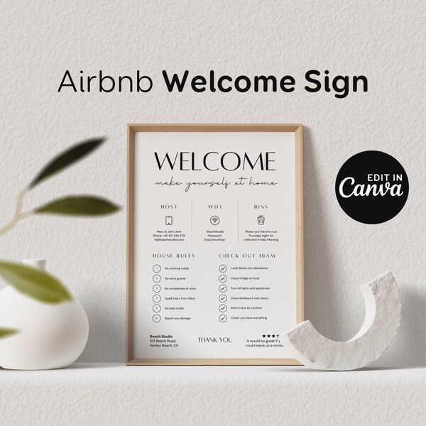 Airbnb Sign - Etsy