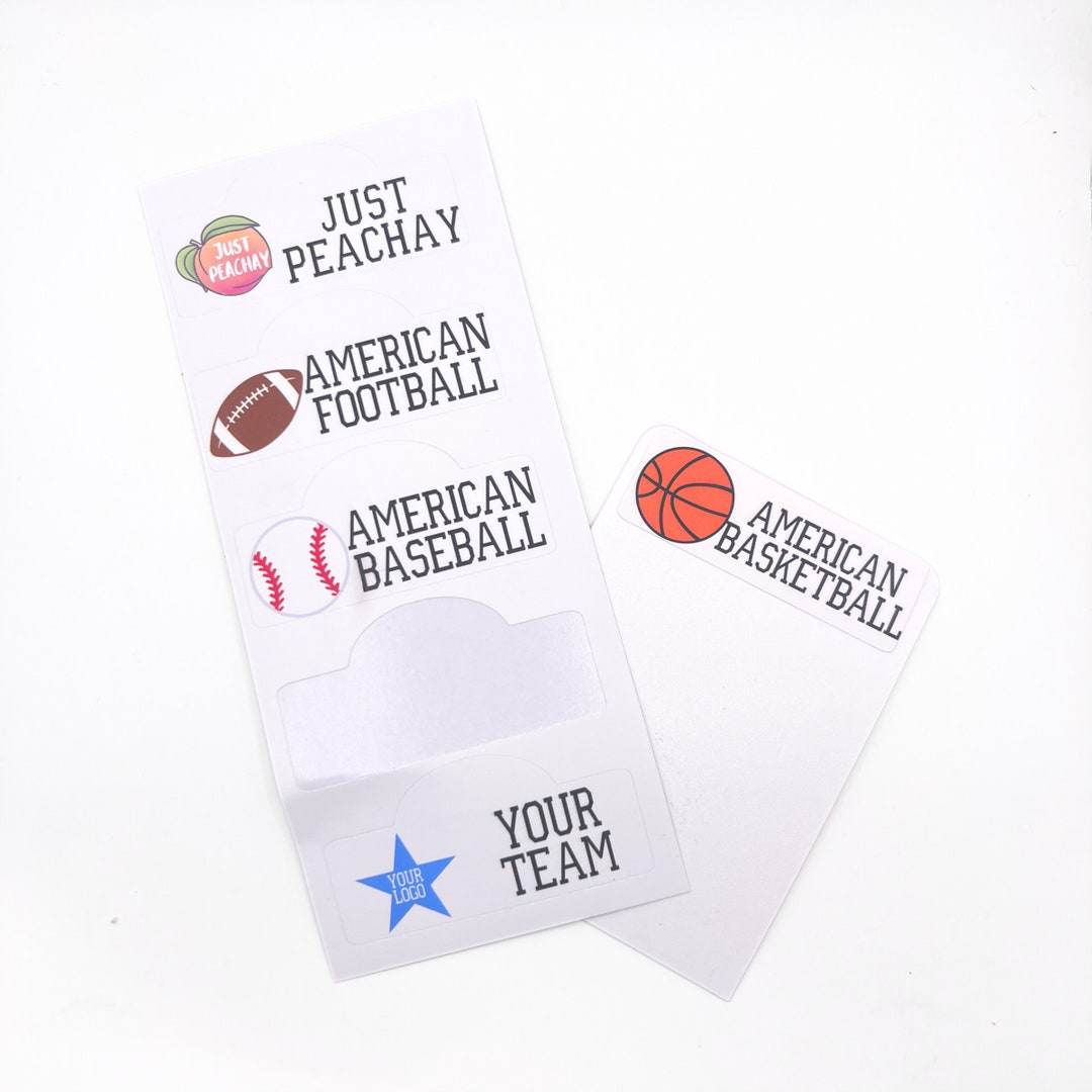 Sports Card Divider Labels With Fold Tab (NFL,NBA,MLB) - Etsy