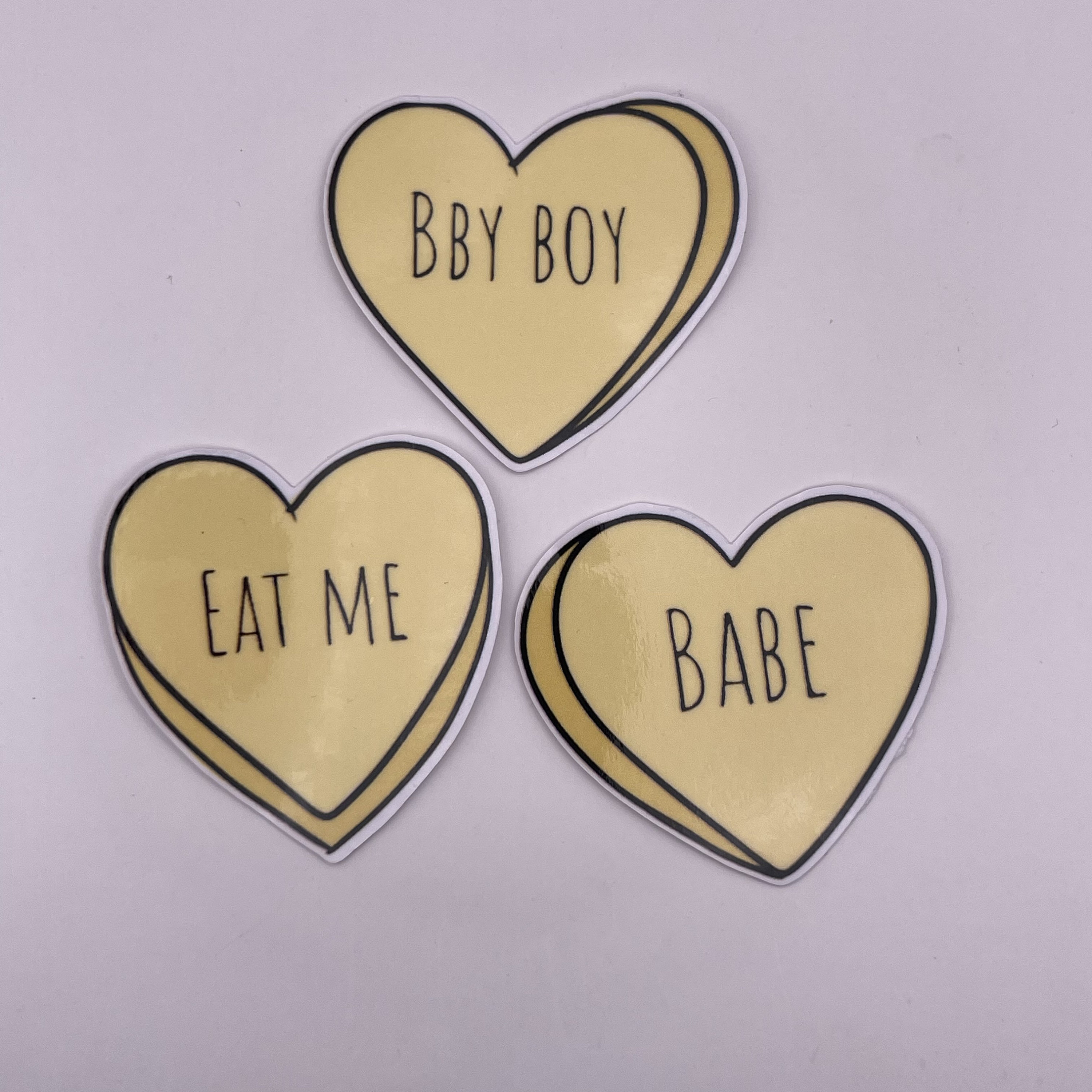 Candy Heart Vinyl Decal - Etsy