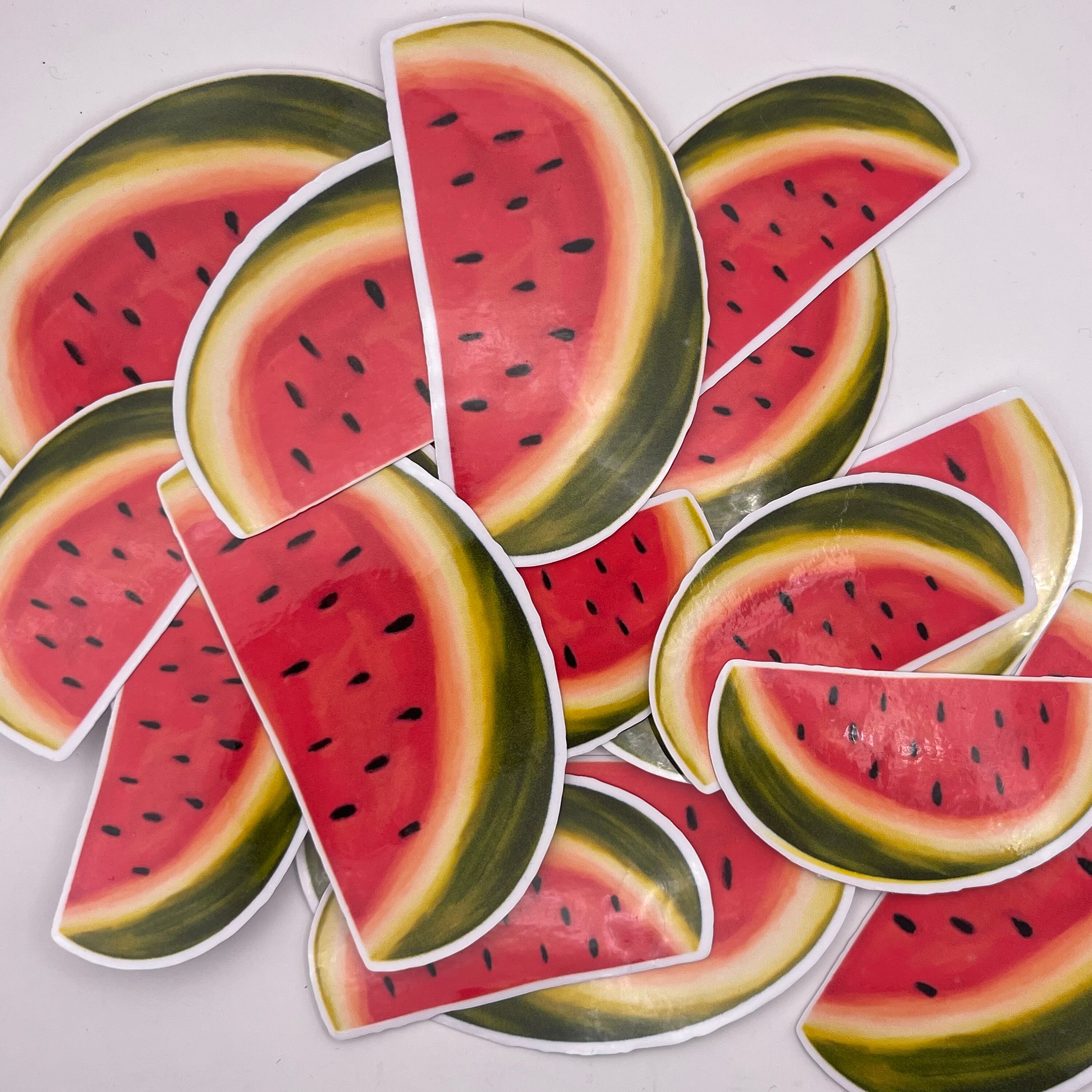 Watermelon Vinyl Waterproof Decal - Etsy