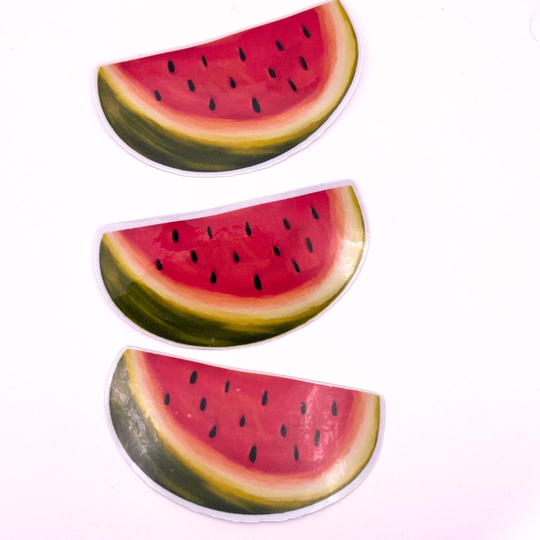 Watermelon Vinyl Waterproof Decal - Etsy