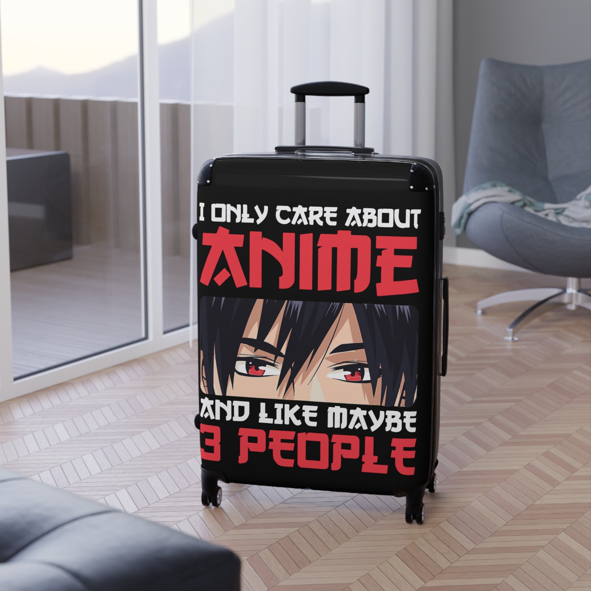 Legendary Anime Life Travel Suitcase, Anime Samurai Suitcase, Girl and ...