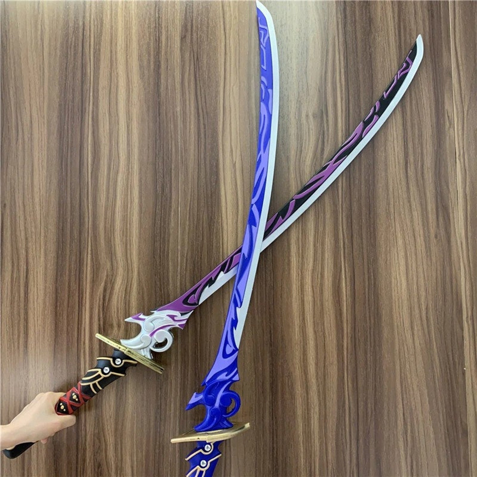105cm/3.4ft Genshin Impact Raiden Shogun Sword Blue/purple - Etsy Australia