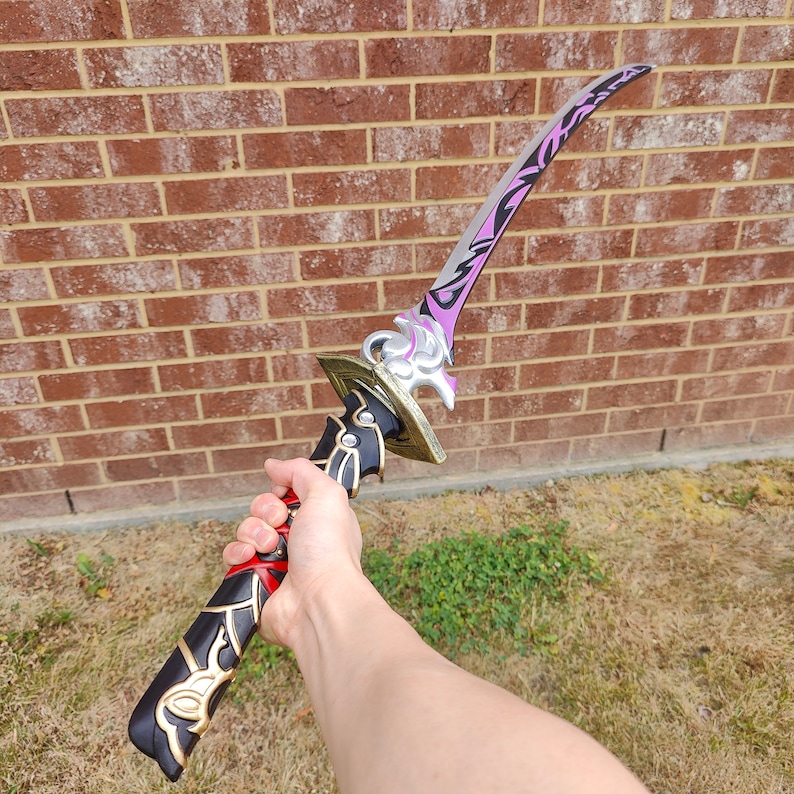 105cm/3.4ft Genshin Impact Raiden Shogun Sword Blue/purple - Etsy Australia