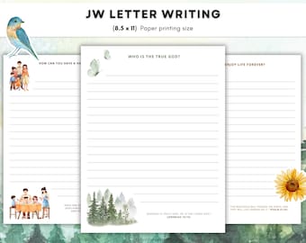 JW Invitation to the Memorial. Letter Writing Templates PDF - Etsy