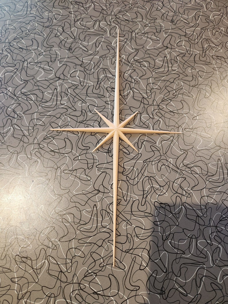 MCM Starburst Star | Mid Century Modern .STL File for 3D Printing - Etsy