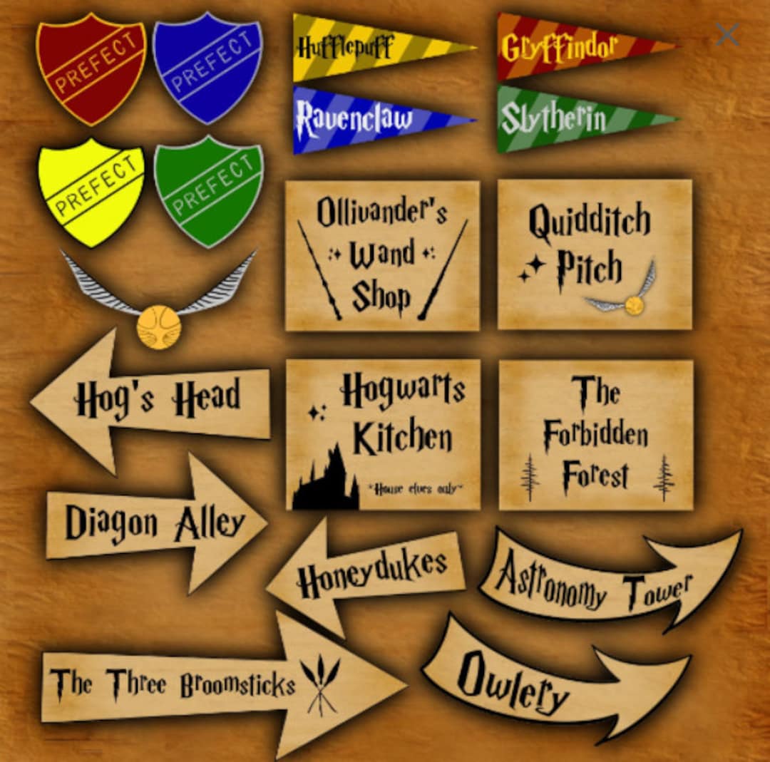 Wizard Party Decorations Instant Download - Etsy