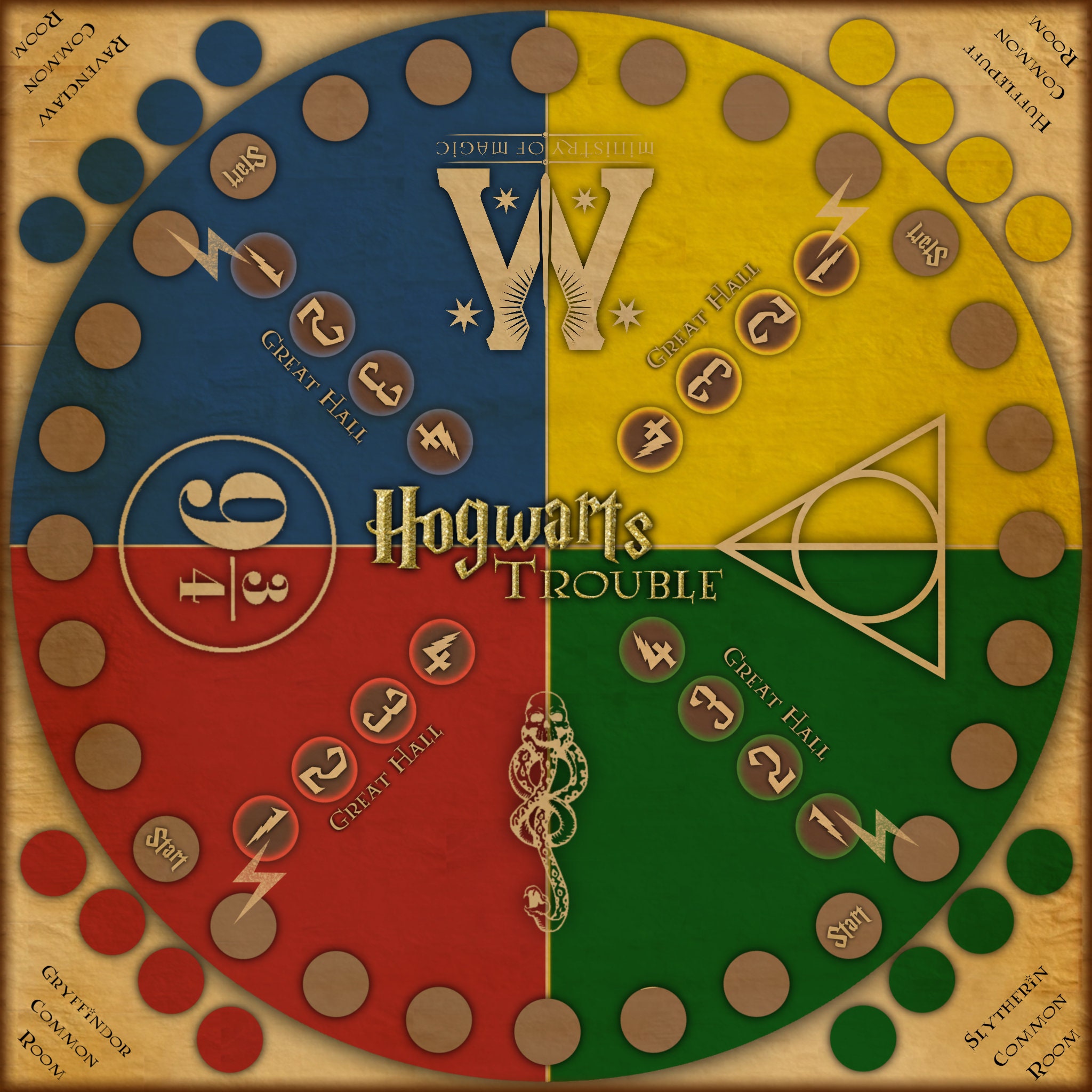 Wizard Board Game Bundle. Monopoly, Trouble, Sorry! Instant Download - Etsy