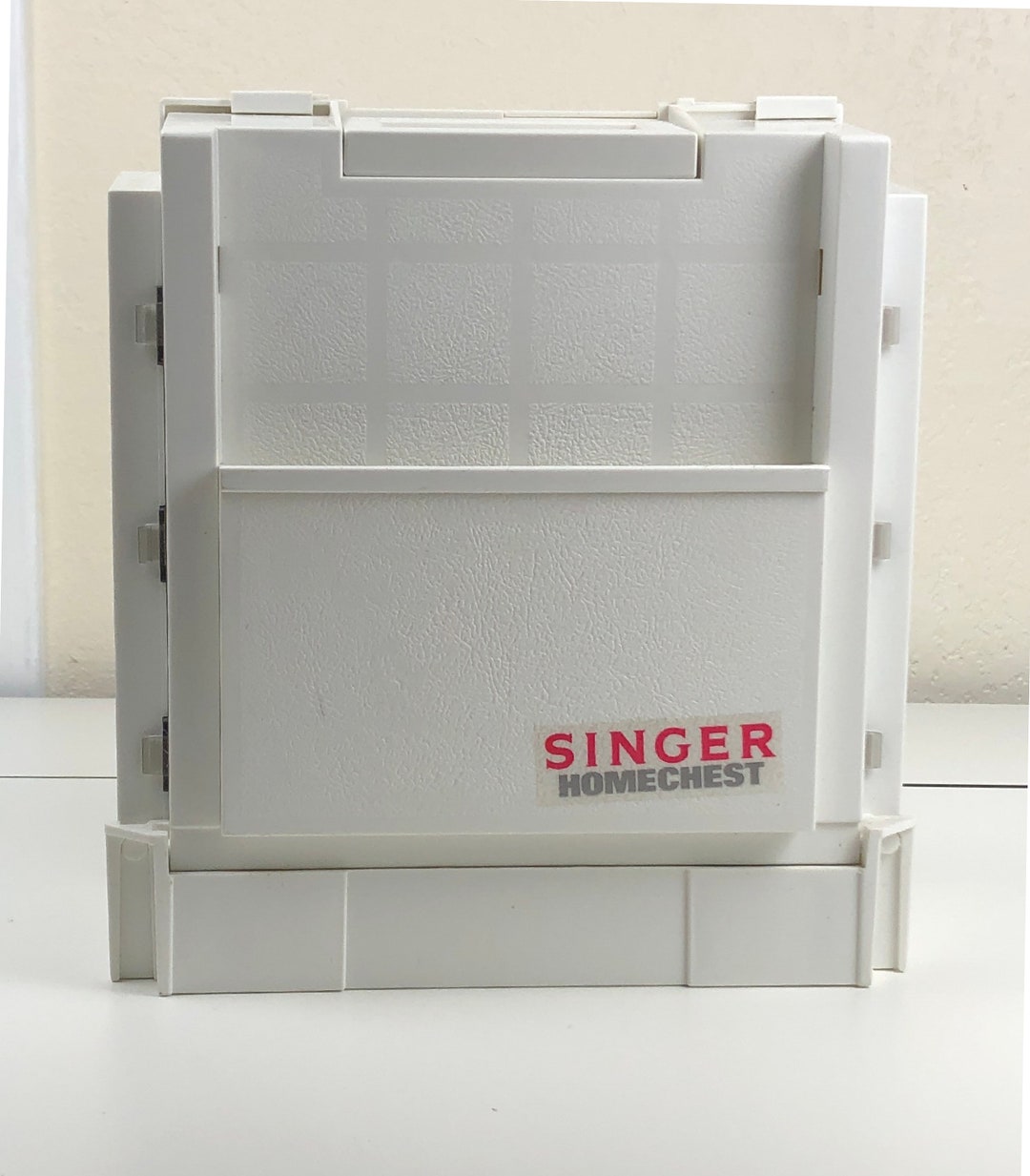 Vintage 80's Singer Home Chest Folding Sewing Notions Storage With ...