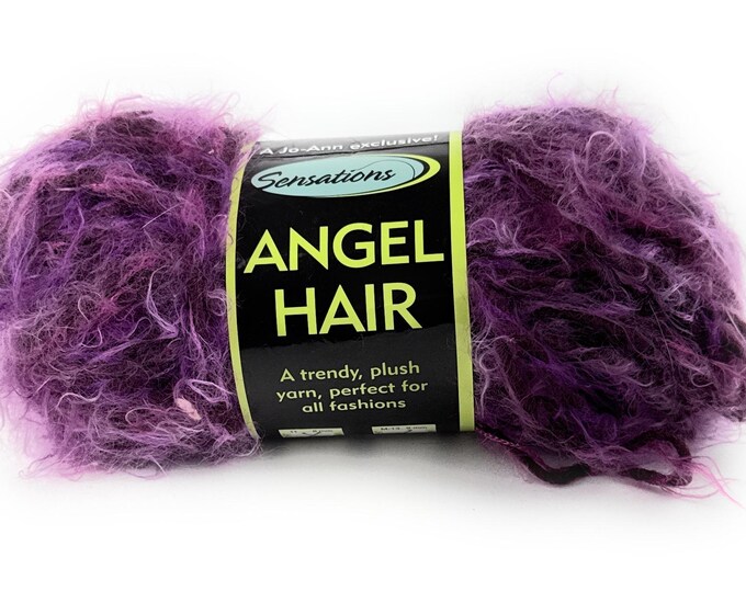 Sensations Angel Hair Yarn Purple for Crochet & Knitting - Etsy