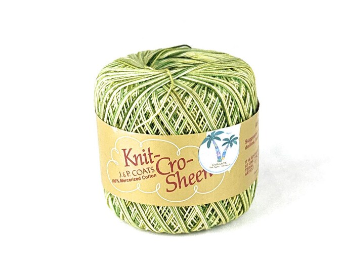 Knit-cro-sheen Yarn One 175 Yard Color #23 Shaded Tropics Crochet ...