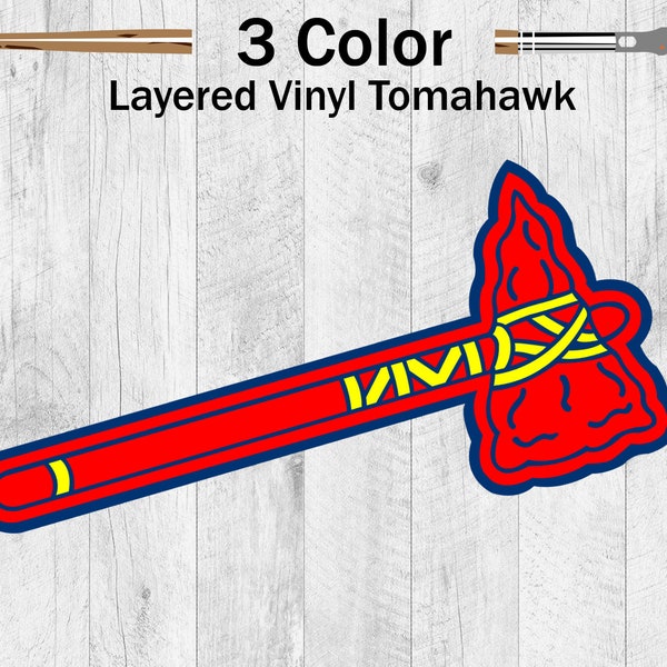 Atlanta Tomahawk Svg - Etsy