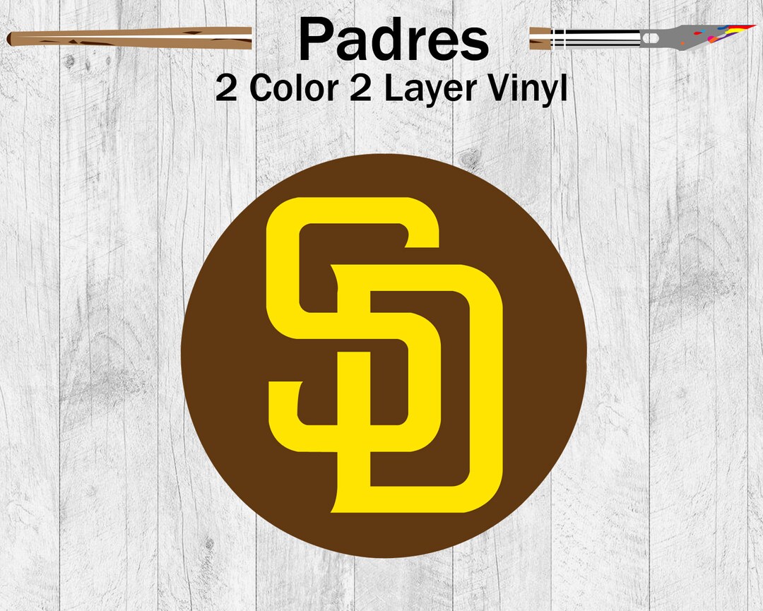 San Diego Padres SD 2 Color Vinyl Sticker Decal - Etsy