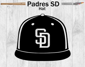 Sd Padres Black Hat - Etsy