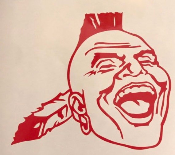 Braves Throwback Chief Noc a Homa Logo Sticker Vinyl Decal - Etsy