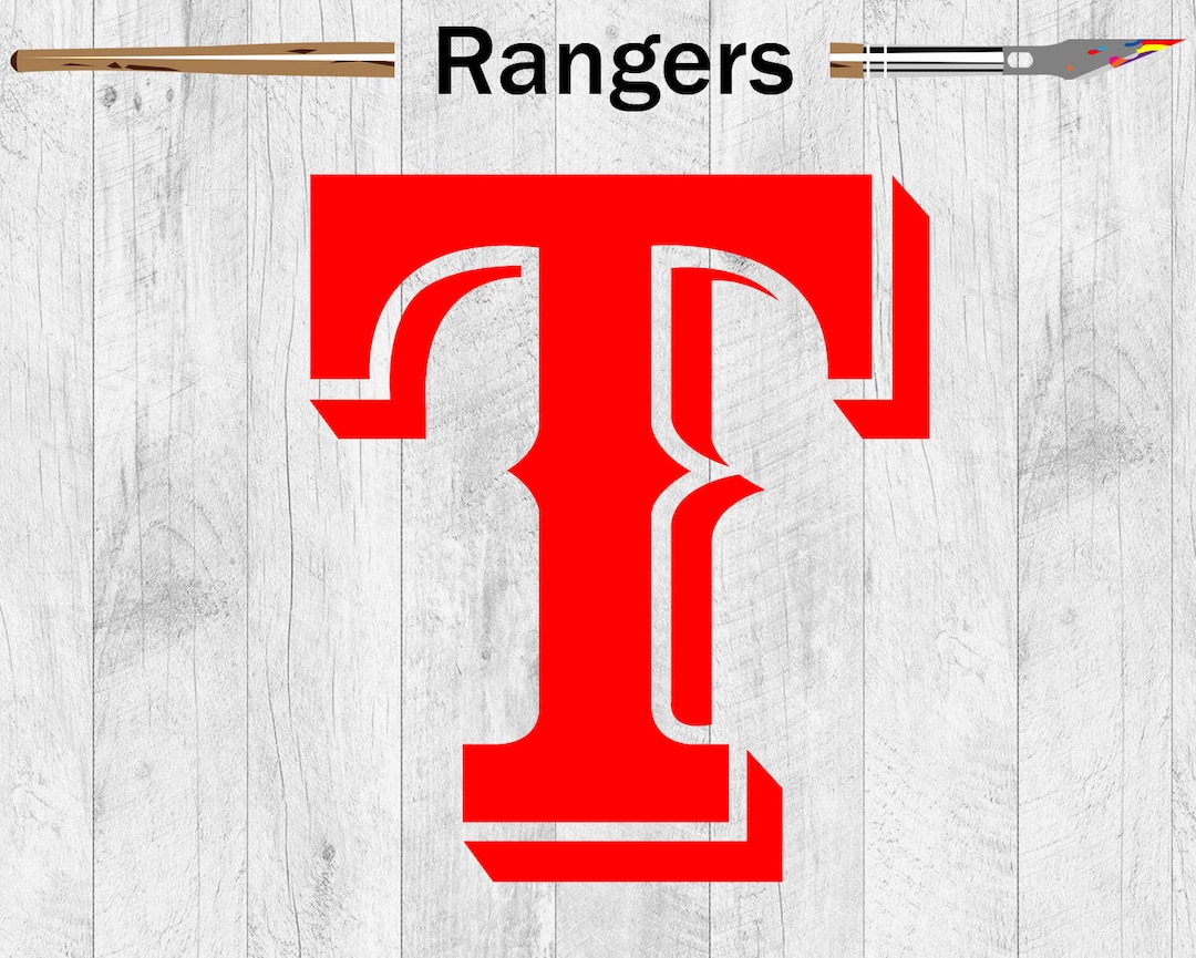 Buy Texas Rangers T Logo Sticker Vinyl Decal Rangers Decal Online in ...